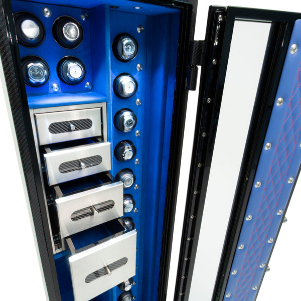 Watch Window Safe - Man Safe 6018 Carbon Fiber - Brown Safe