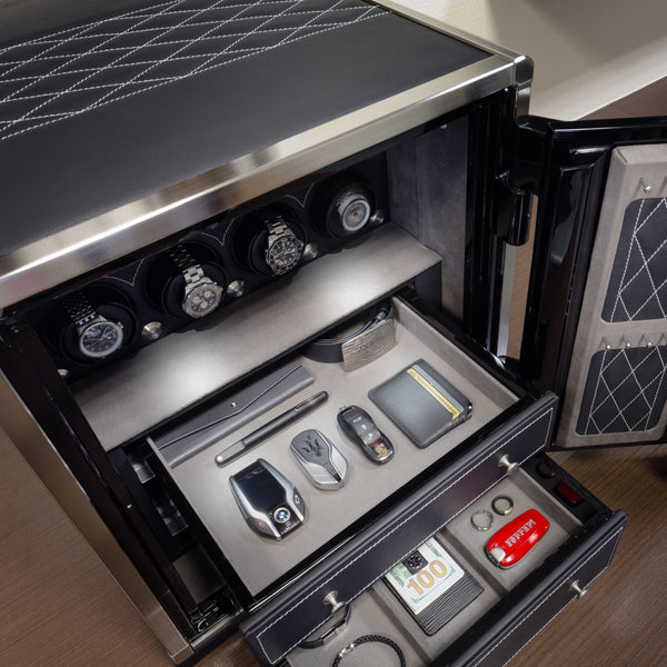 Watch Safe - Leather Wrapped Man Safe 2018 - Brown Safe