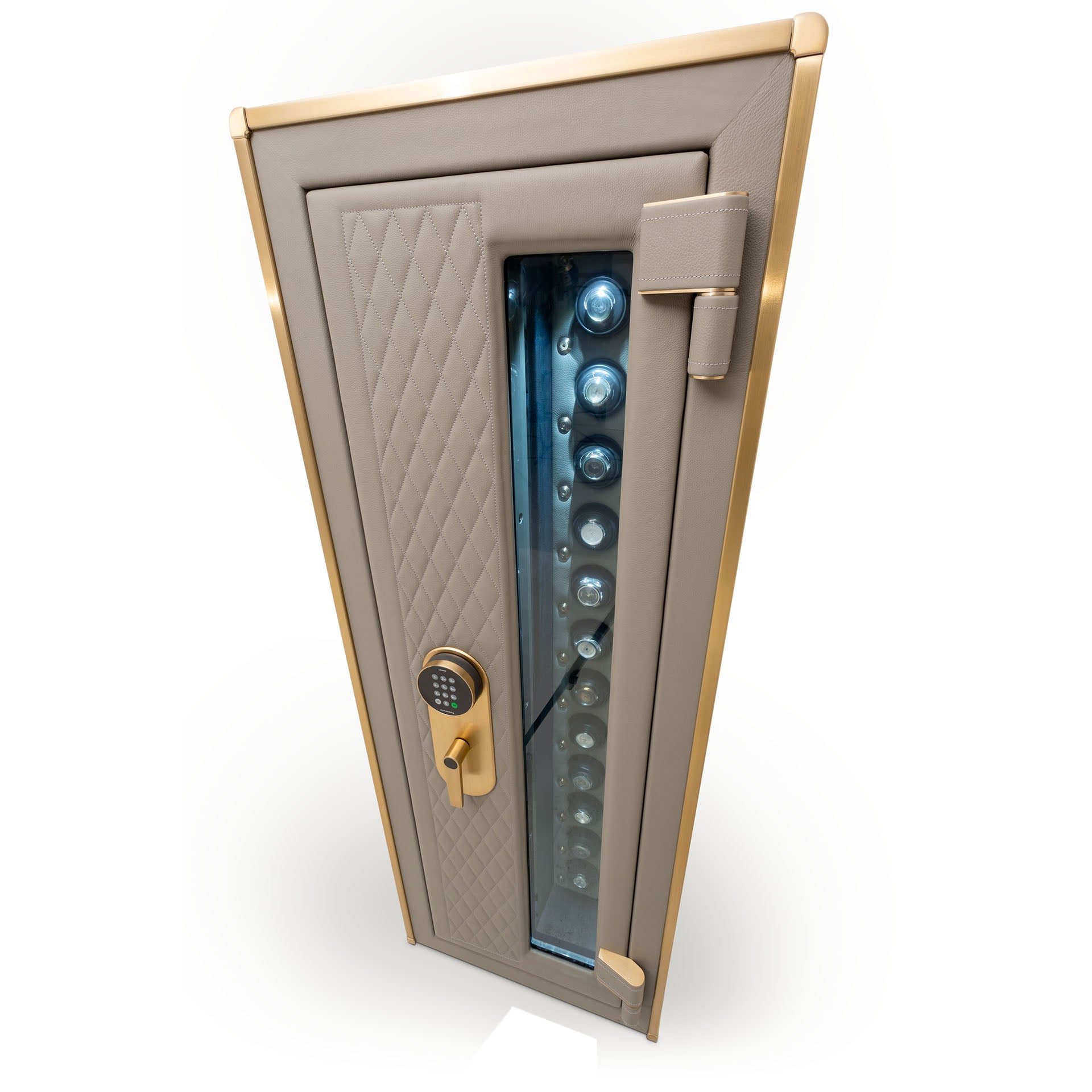 Watch Safe - Leather Wrapped Man Safe 6018 - Brown Safe
