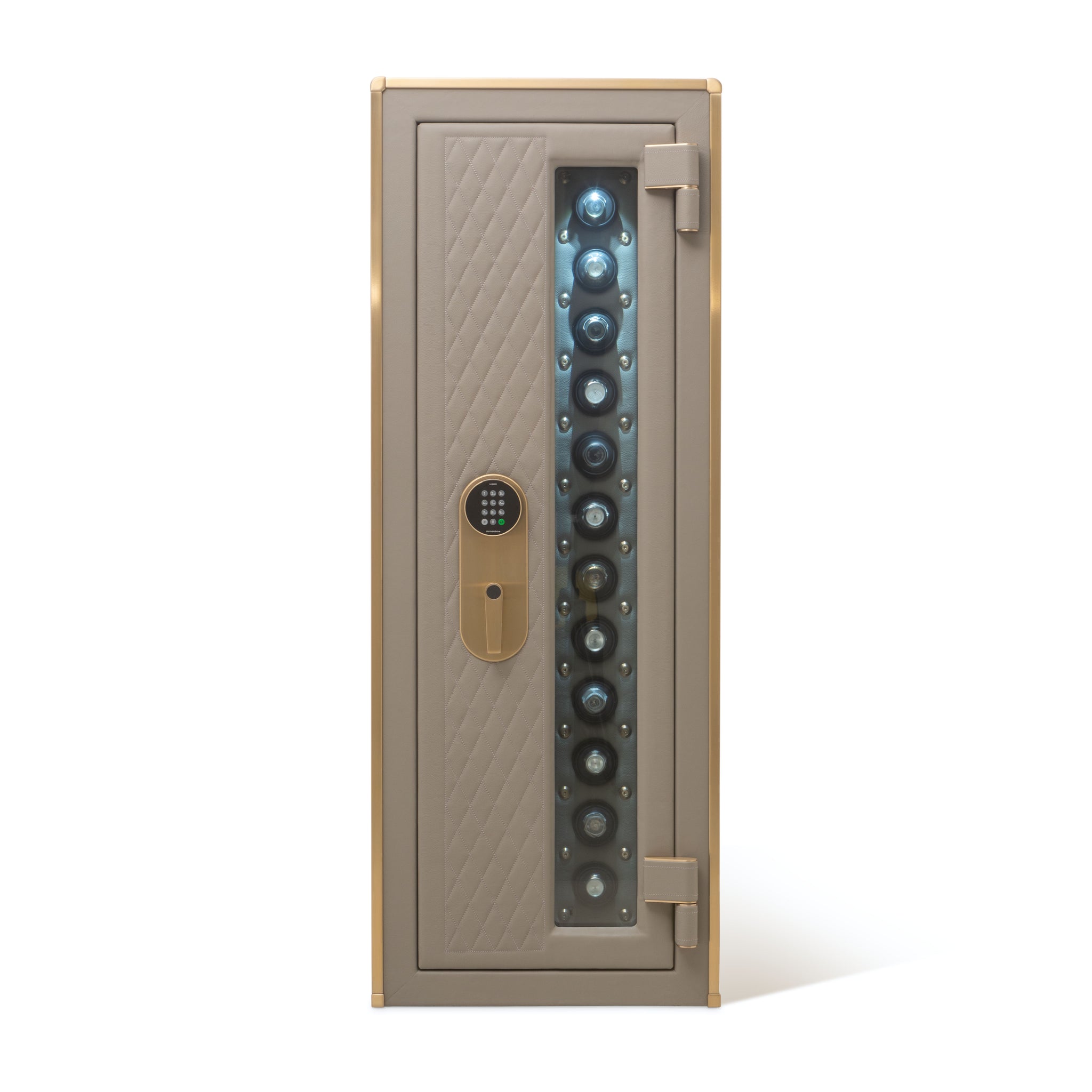 Watch Safe - Leather Wrapped Man Safe 6018 - Brown Safe