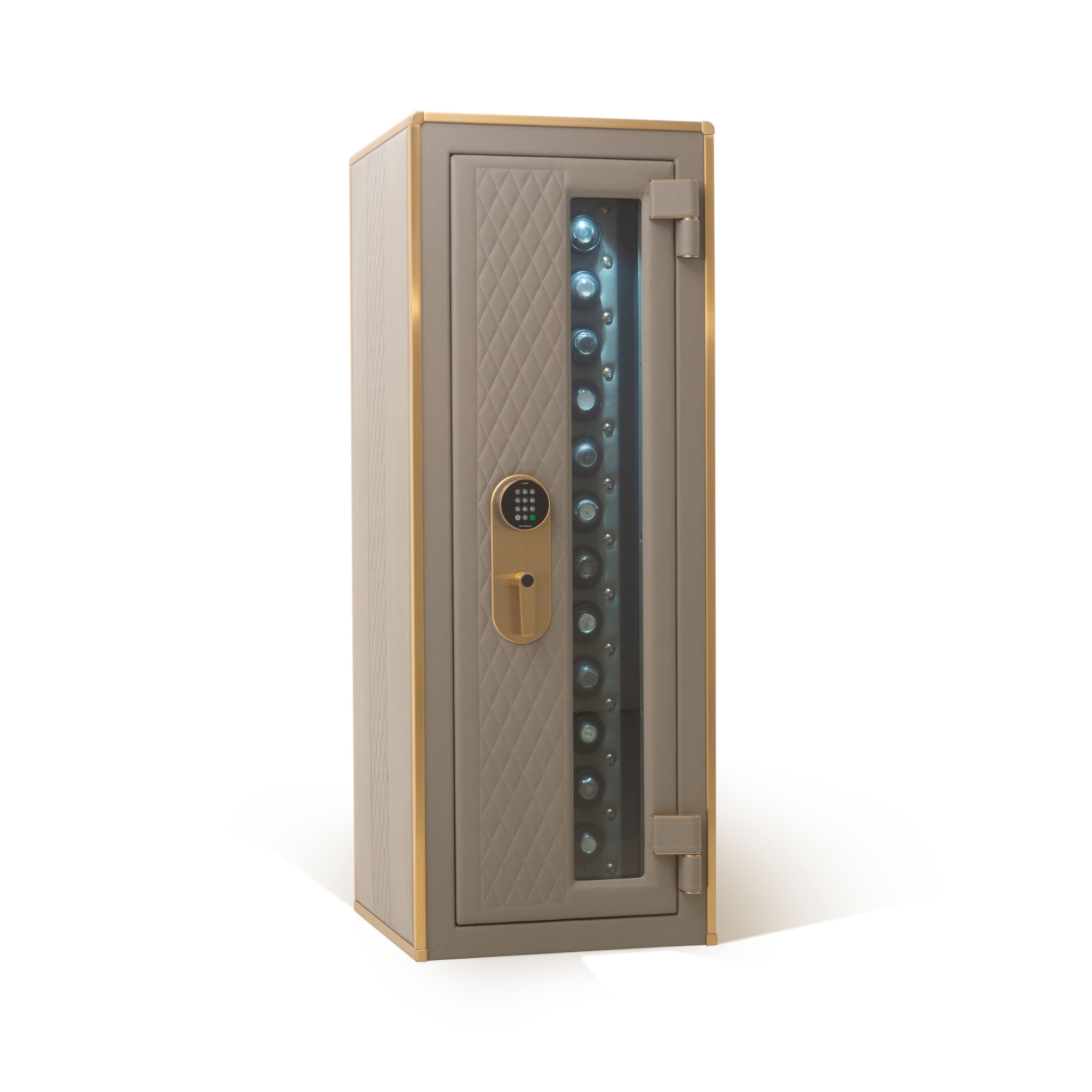 Watch Safe - Leather Wrapped Man Safe 6018 - Brown Safe