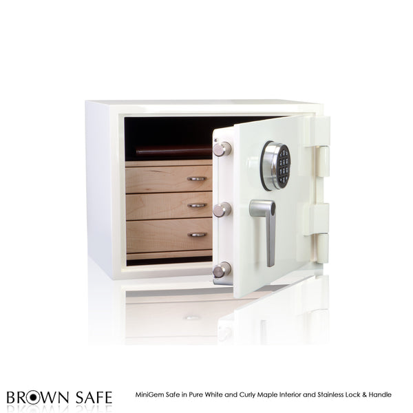 Jewelry Safe - Mini Gem Personal Safe - Brown Safe